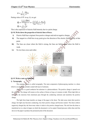 ELECTROSTATISTICS | PDF