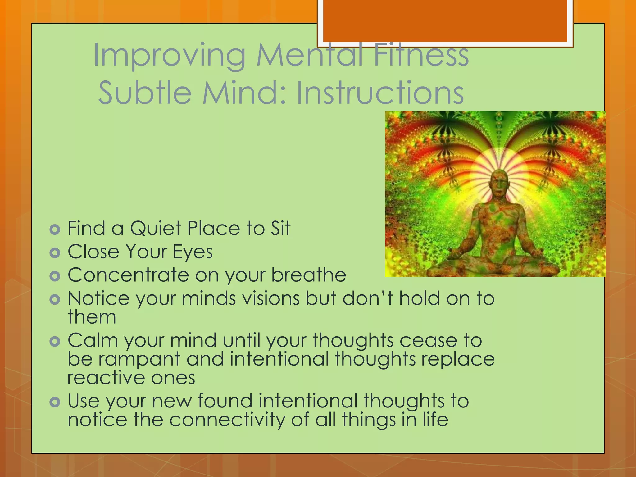 Mental and Spiritual Focus | PPT
