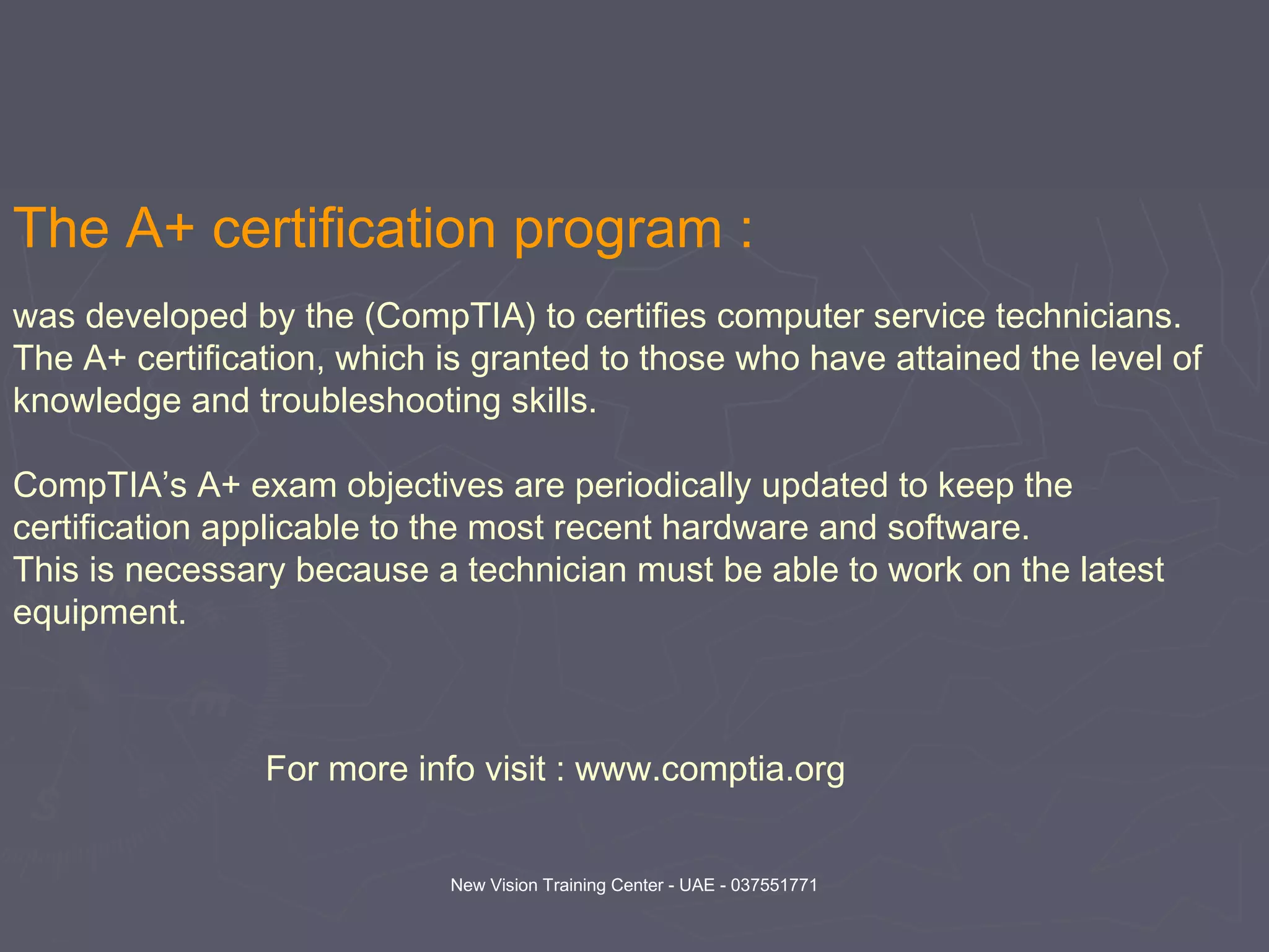 A+chapter 1 identify principles of personal computers | PPT