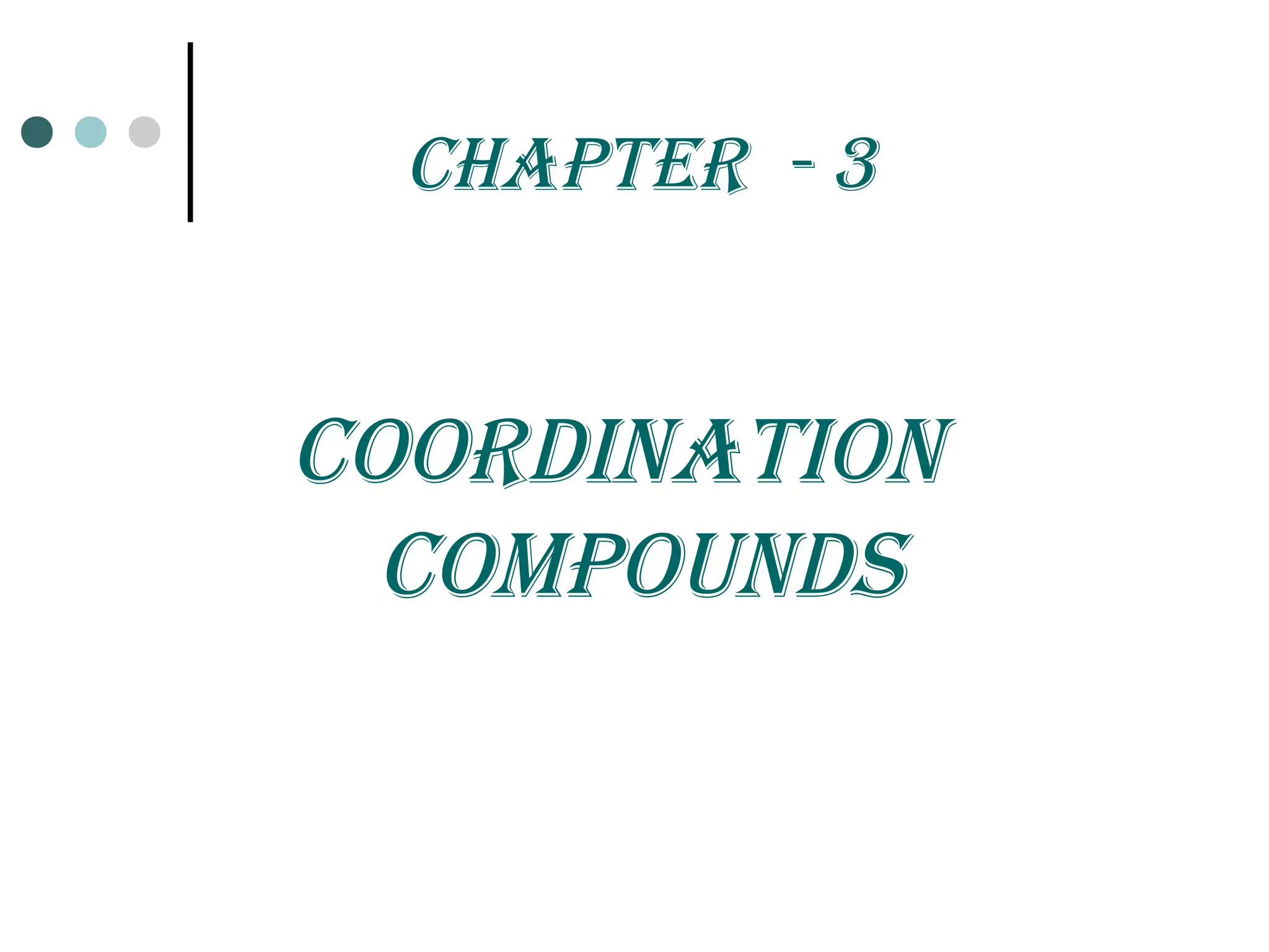 Coordination compound | PPT