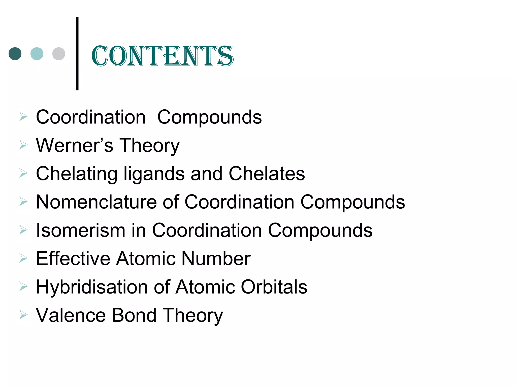 Coordination compound | PDF
