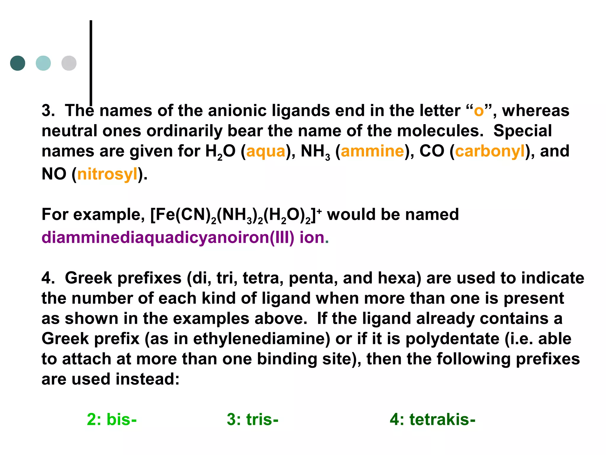 Coordination compound | PDF