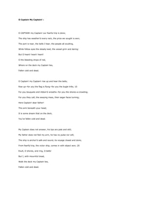 A character | DOC | Poetry | Books and Literature