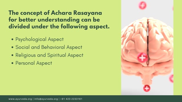 4 Major Aspects of Achara Rasayana (Mental Discipline) In Psychosomatic ...