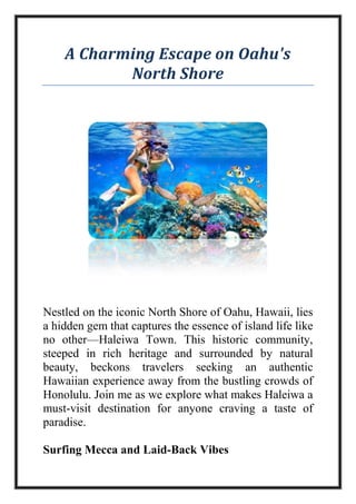 A Charming Escape on Oahu's North Shore | PDF | Free Download