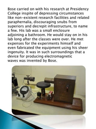 jagdish chandra bose | PPTX