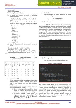 A Chatbot For Medical Purpose Using Deep Learning | PDF