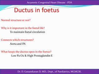 PDA - Dr. D. Gunasekaran | PPT