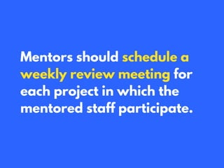 A checklist for mentors | PDF