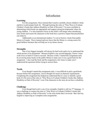 A checklist to evaluate children's book | DOCX