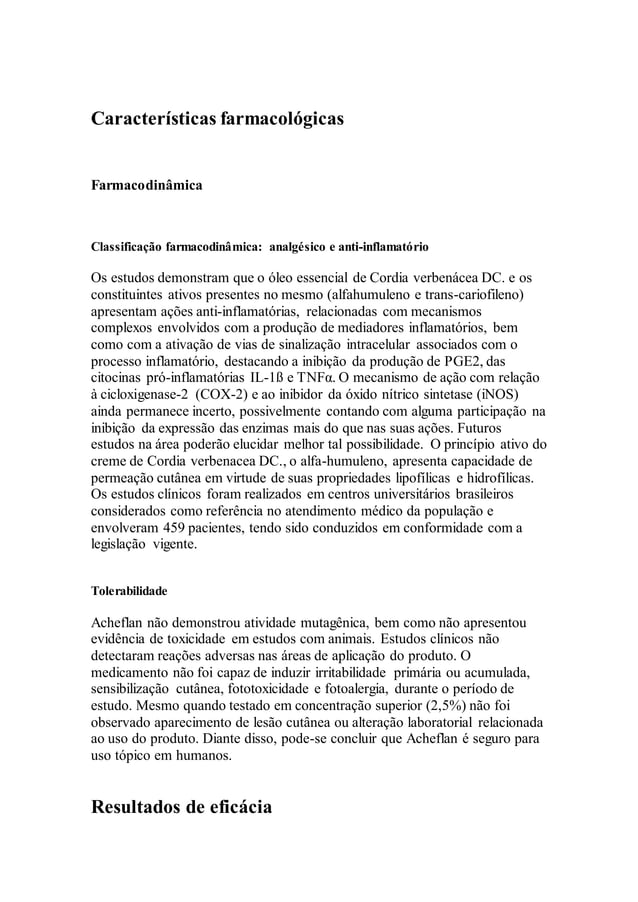 Acheflan bula Completa PDF | PDF