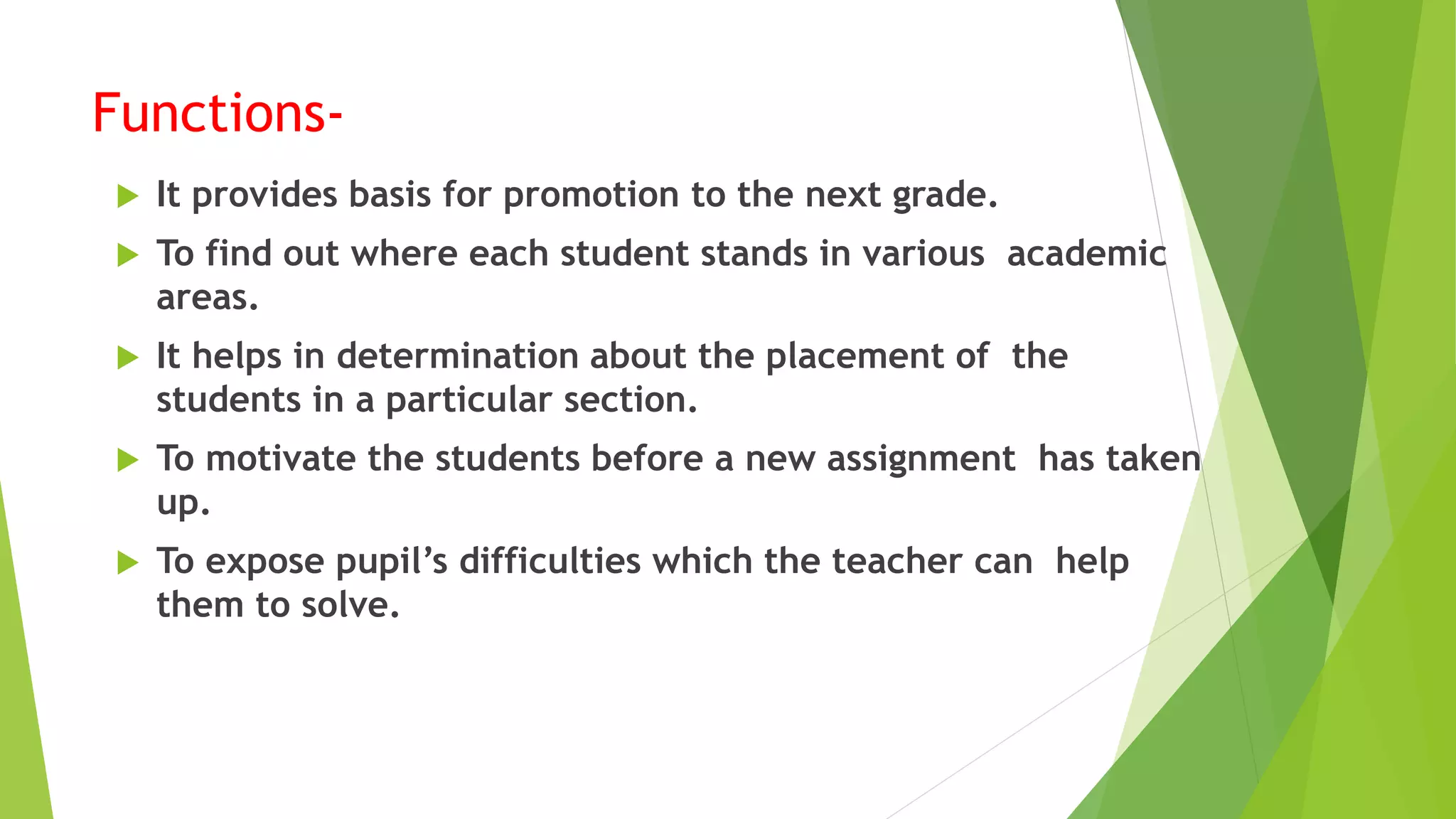 Achievement test blue print | PPTX