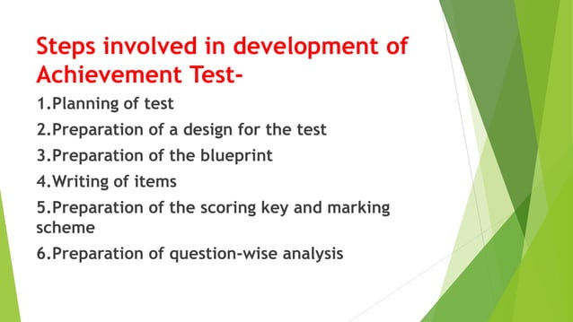 Achievement test blue print | PPTX | Standardized Testing | Educational ...