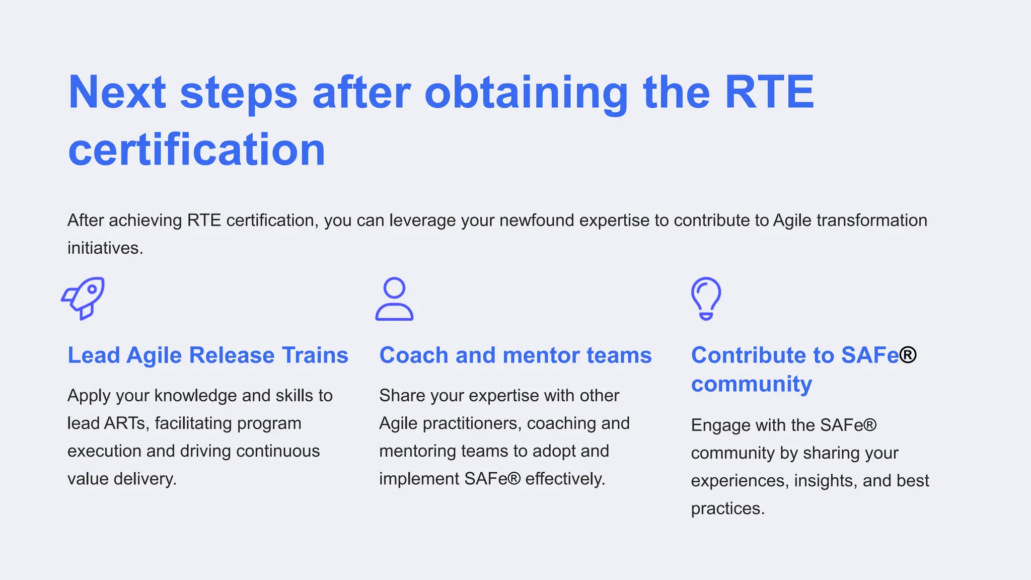 Achieve Mastery: SAFe® 6.0 Release Train Engineer (RTE) Certification ...