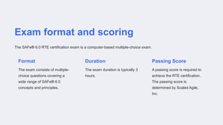 Achieve Mastery: SAFe® 6.0 Release Train Engineer (RTE) Certification ...