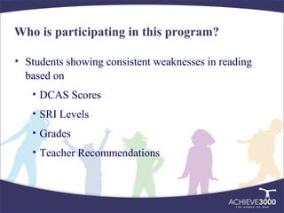 Achieve3000 presentation | PPT