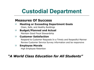 Achieving Excellence in Custodial Operations - Terry Taylor | PPT