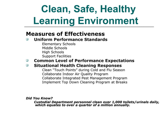 Achieving Excellence in Custodial Operations - Terry Taylor | PPT