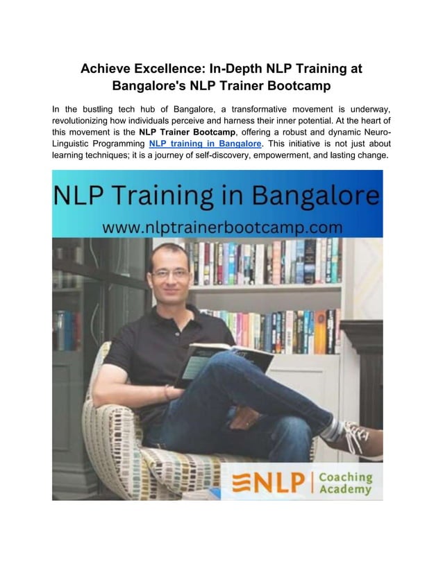 Achieve Excellence_ In-Depth NLP Training at Bangalore's NLP Trainer Bootcamp.docx