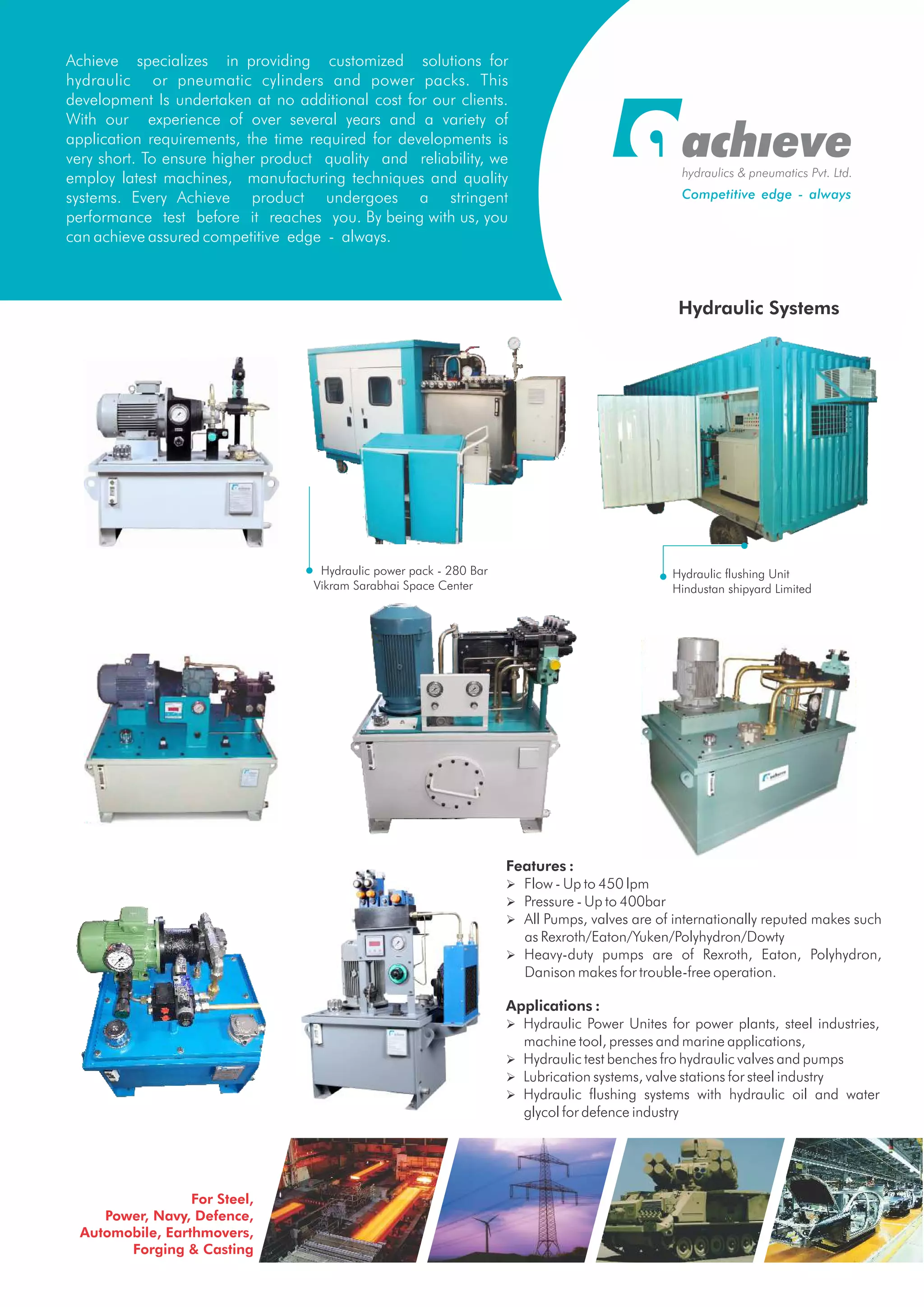 Achieve Hydraulics & Pneumatics, Pune, Hydraulic & Pneumatic Cylinders ...