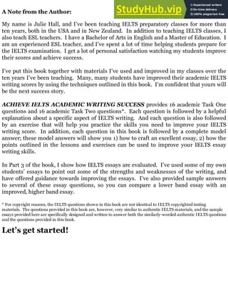 Achieve IELTS Academic Writing Success | PDF