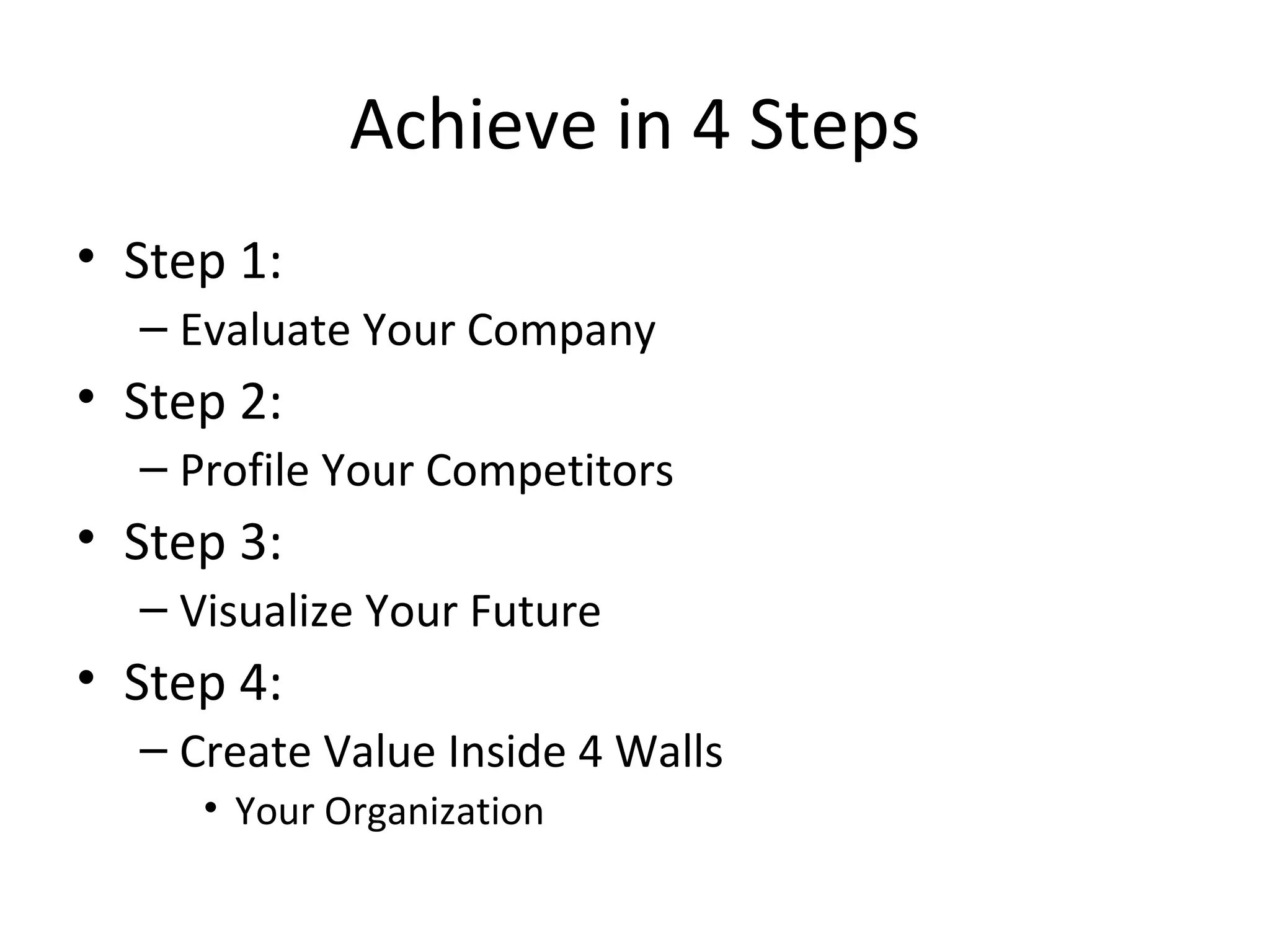 Achieve Logistics Benchmarking | PPS