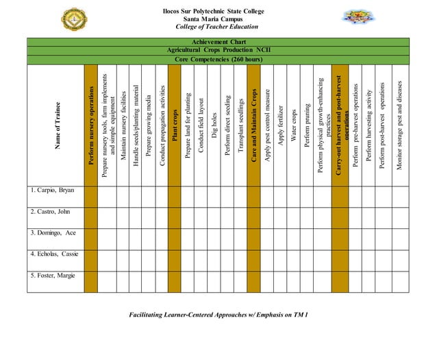 Achievement Chart.docx