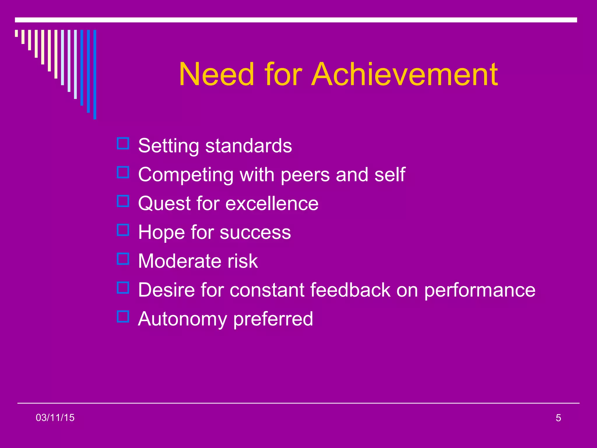 Achievement motivation | PPT