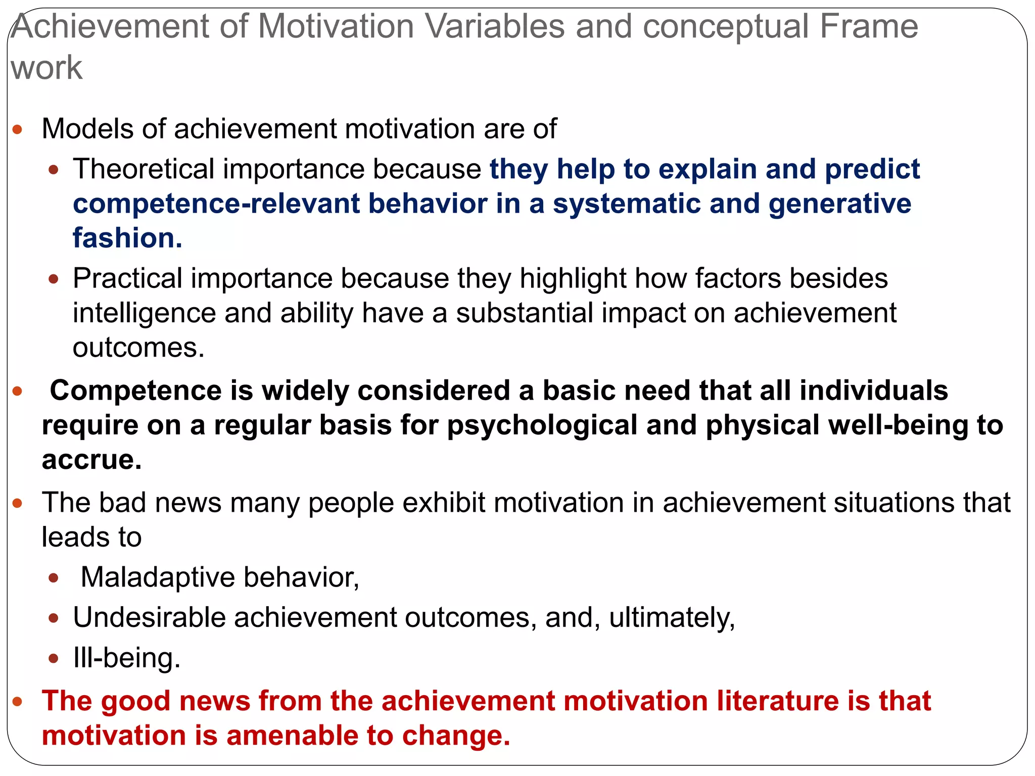 Achievement motivation | PPTX