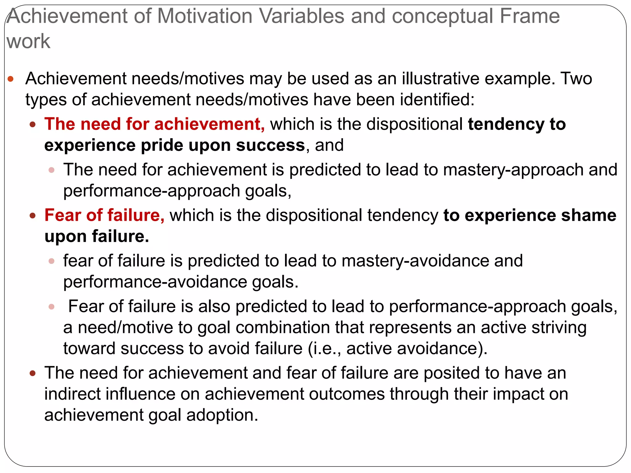 Achievement motivation | PPTX