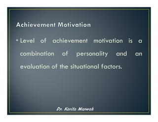 Achievement Motivation in sports psychology | PDF