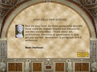 Achievement of rome virtual field trip | ODP