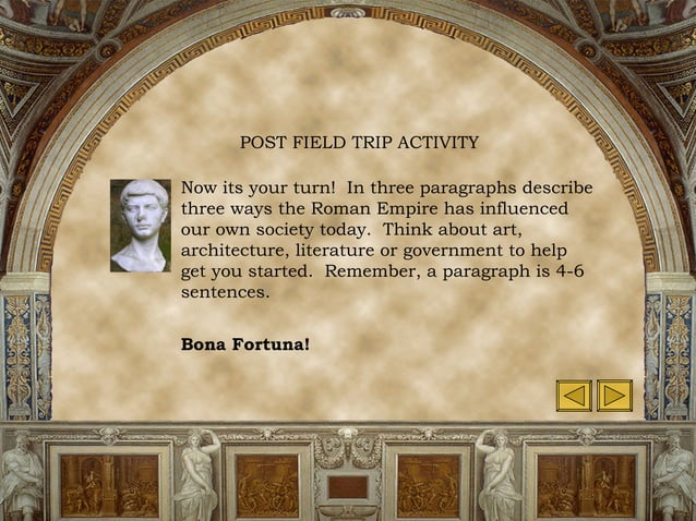 Achievement of rome virtual field trip | PPT