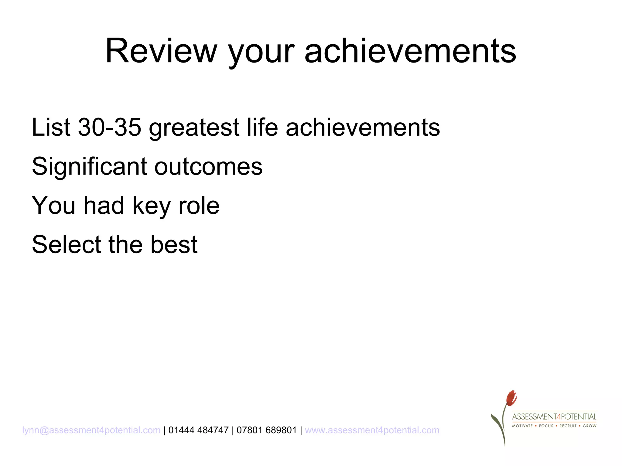 Achievements | PPT