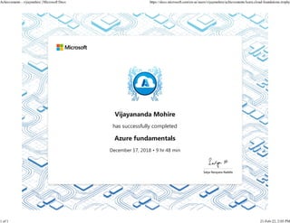Azure fundamentals Badge | PPT