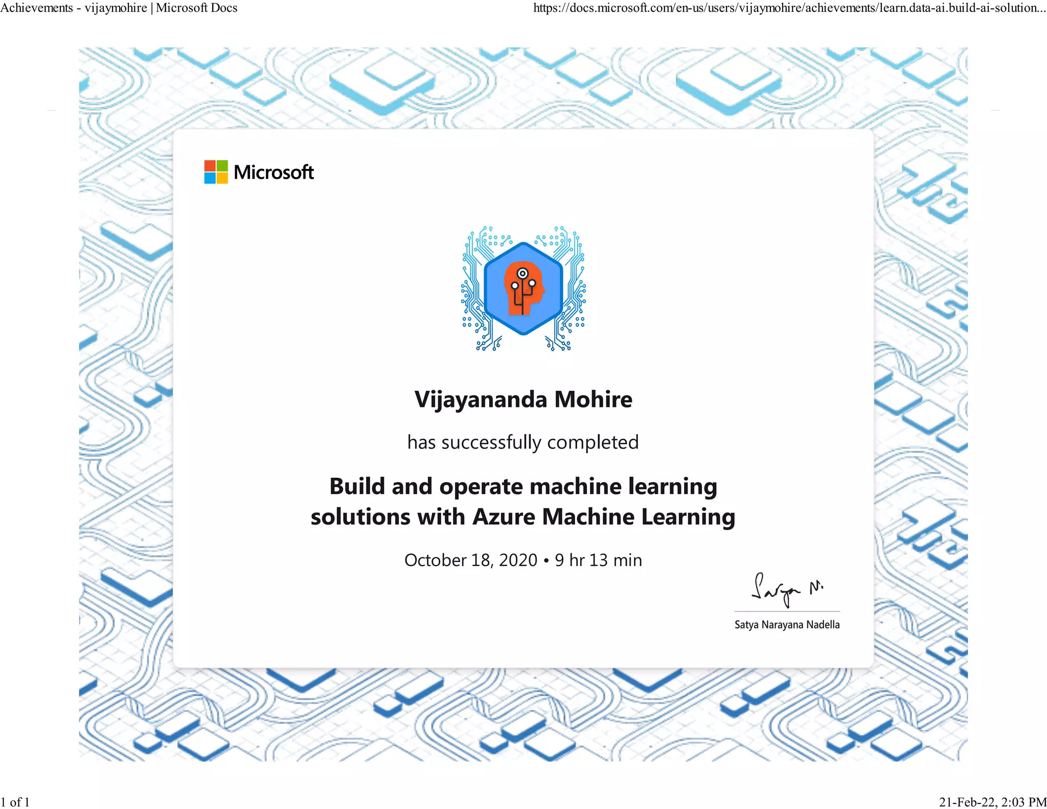 Azure ML Badge | PDF
