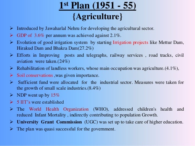 Achievements of five year plans