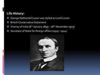 Achievements of lord curzon ppt | PPTX