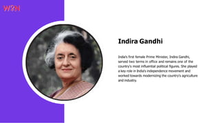 Achievements of Women Who Changed the Face of India.pptx | Hinduism ...