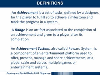 Achievement systems explained | PPT