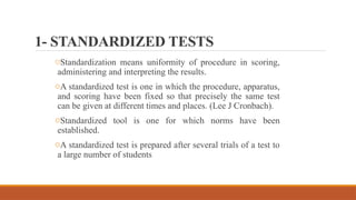 Achievement test and how to develop an achievement test for our ...