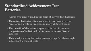 Achievement Test for Assessment Presentation | PPTX