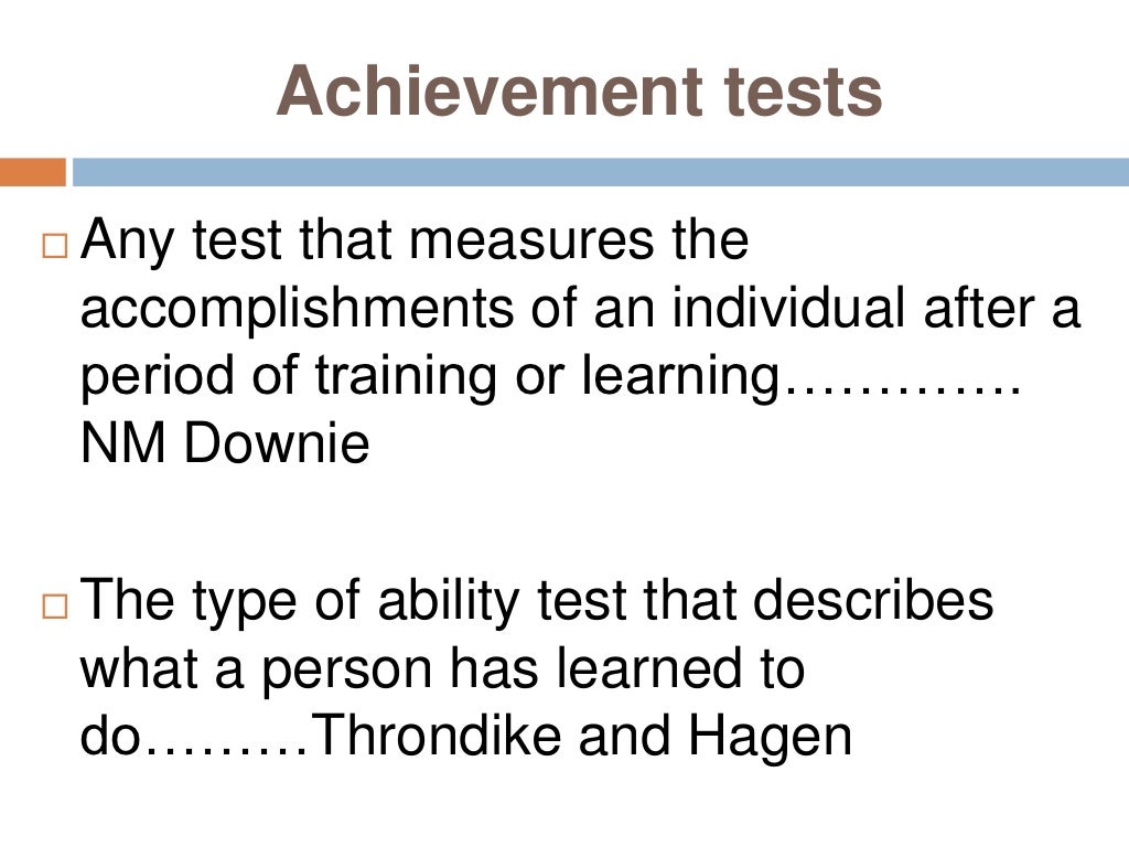Achievement Tests achievement-tests