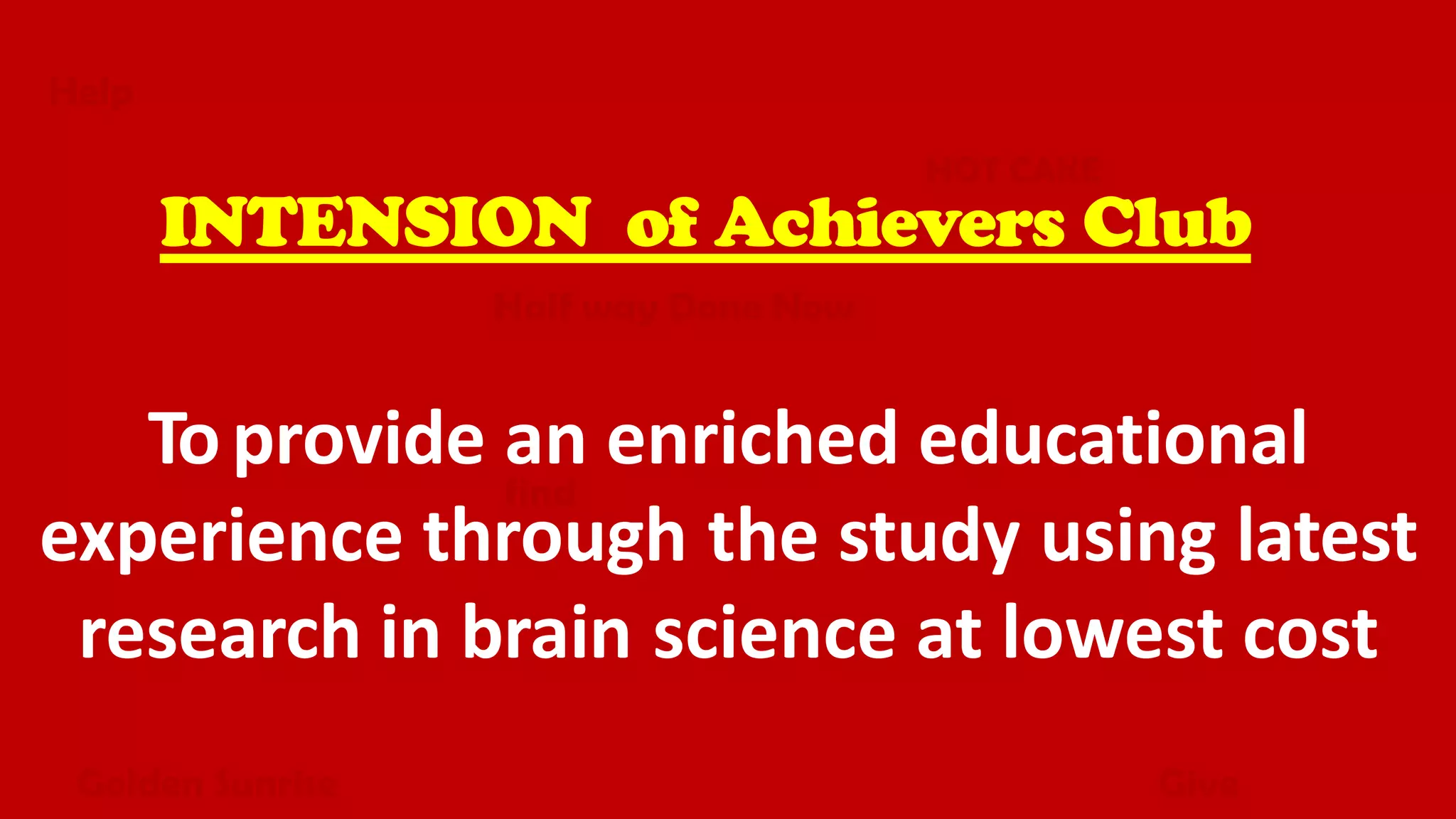 Achievers club 2020 21 | PDF
