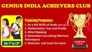 Achievers club 2020 for schools | PPT