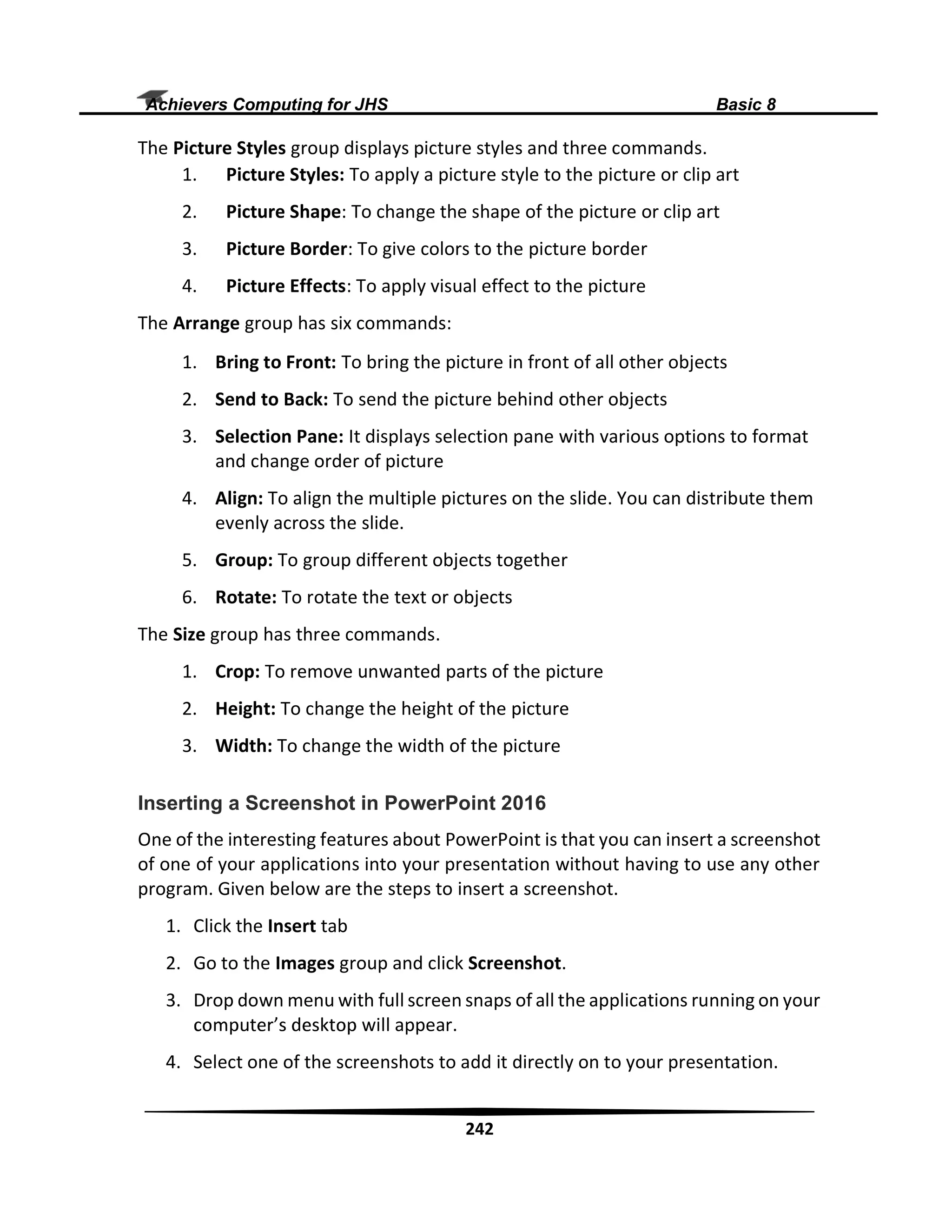 Achievers Computing for Junior High school | PDF