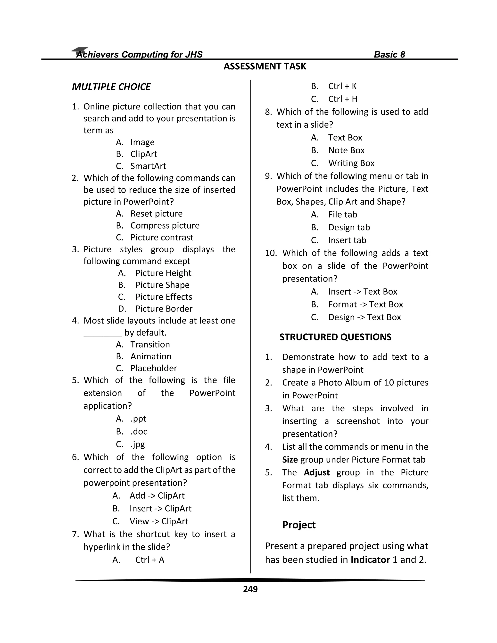 Achievers Computing for Junior High school | PDF