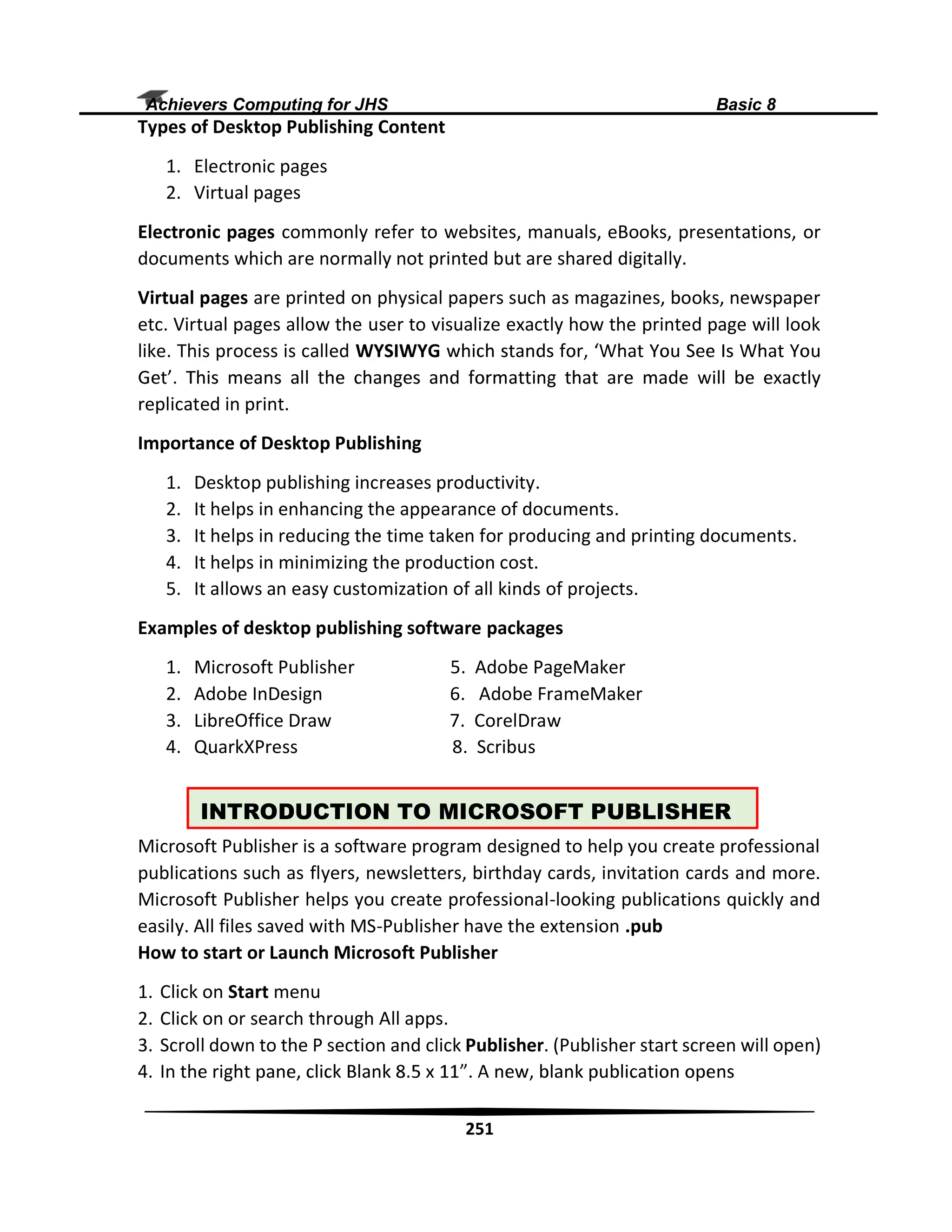 Achievers Computing for Junior High school | PDF