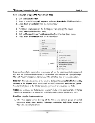 Achievers Computing for Junior High school | PDF