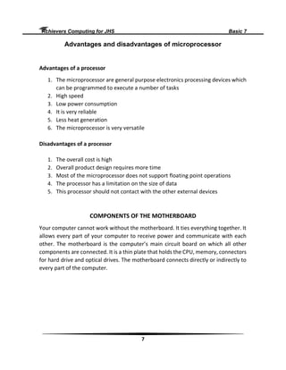 Achievers Computing for Junior High school | PDF